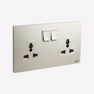 2G MULTISTD SWITCHED SOCKET Legrand Mallia Senses 281122CH | NPP đèn ...